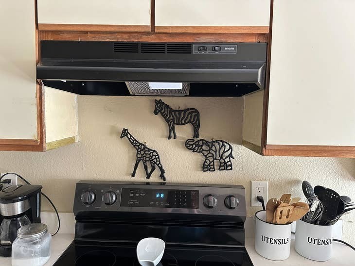 Black Cast Iron Animal Kitchen Trivet