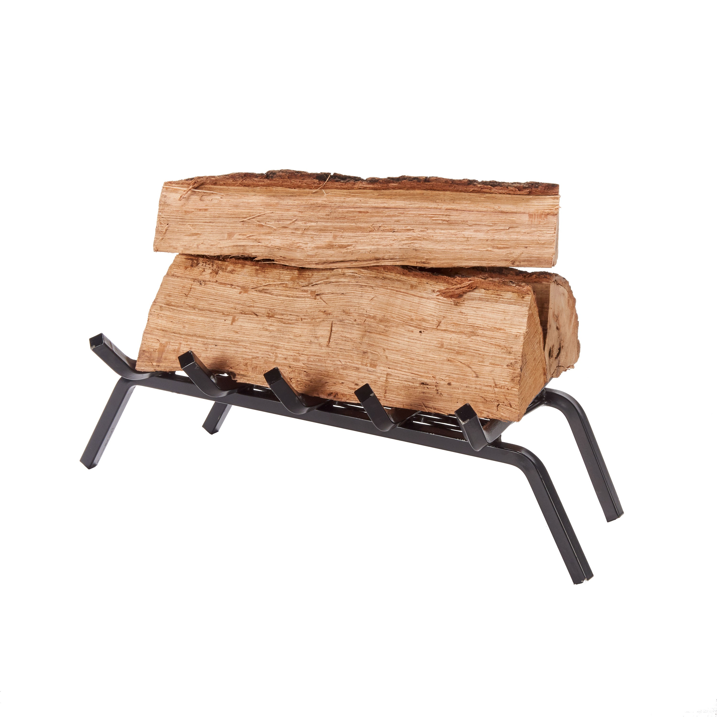 HY-C Liberty Foundry 24" Heavy-Duty Steel Fireplace Grate with Ember ...