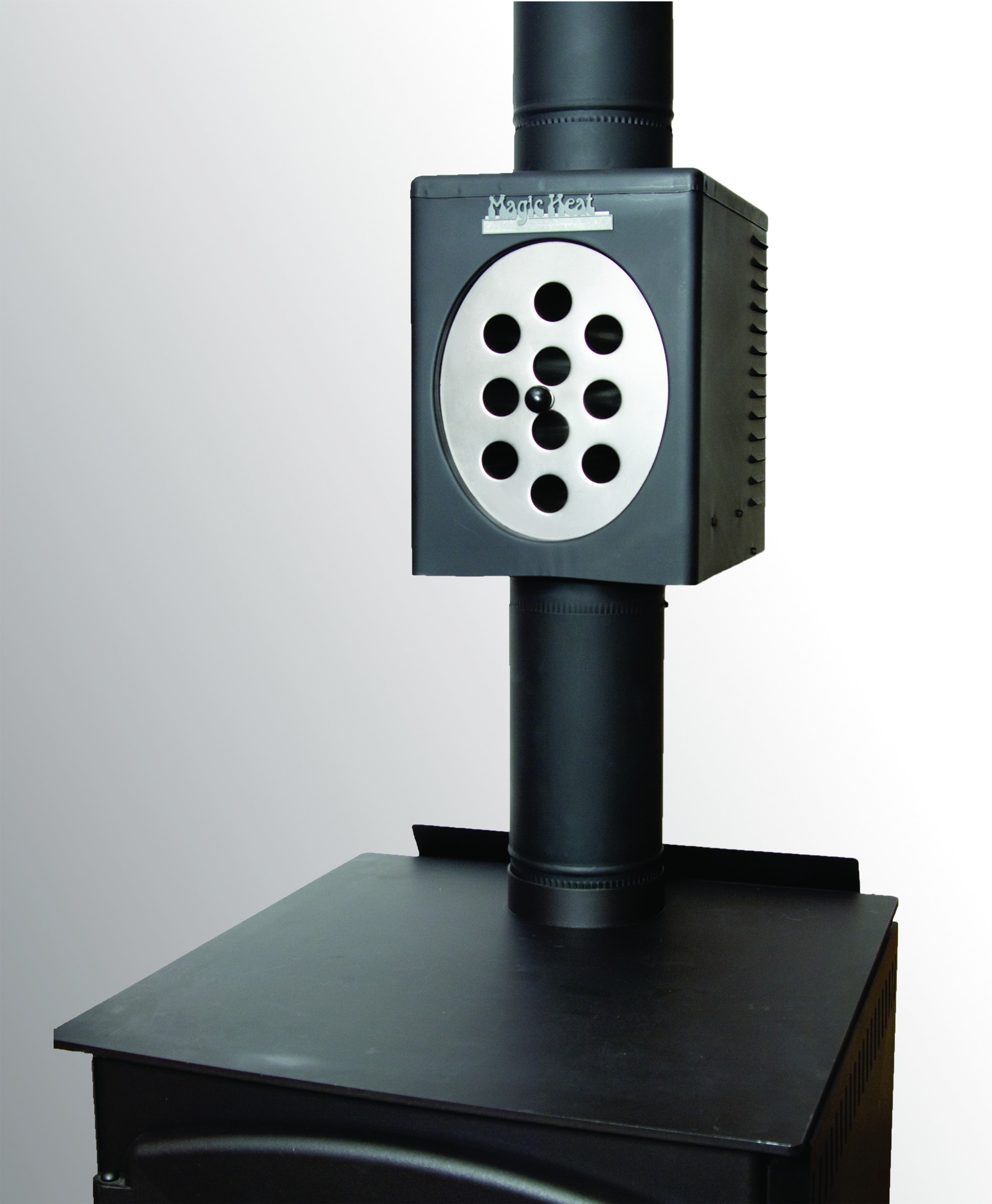 Magic Heat Bottom Crimp Heat Reclaimer for Wood Burning Appliances, 8-Inch