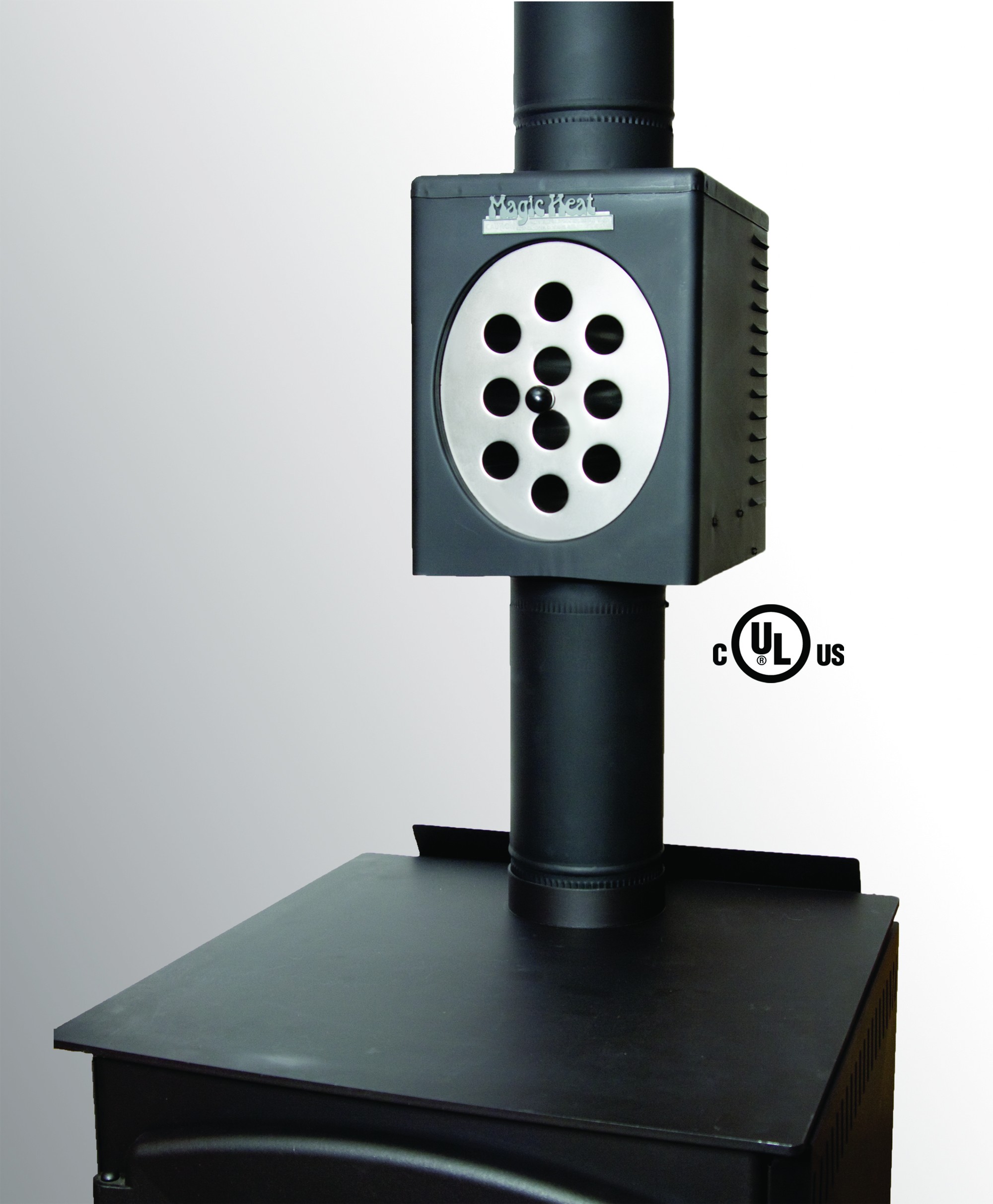 Magic Heat Bottom Crimp Heat Reclaimer for Wood Burning Appliances, 8-Inch