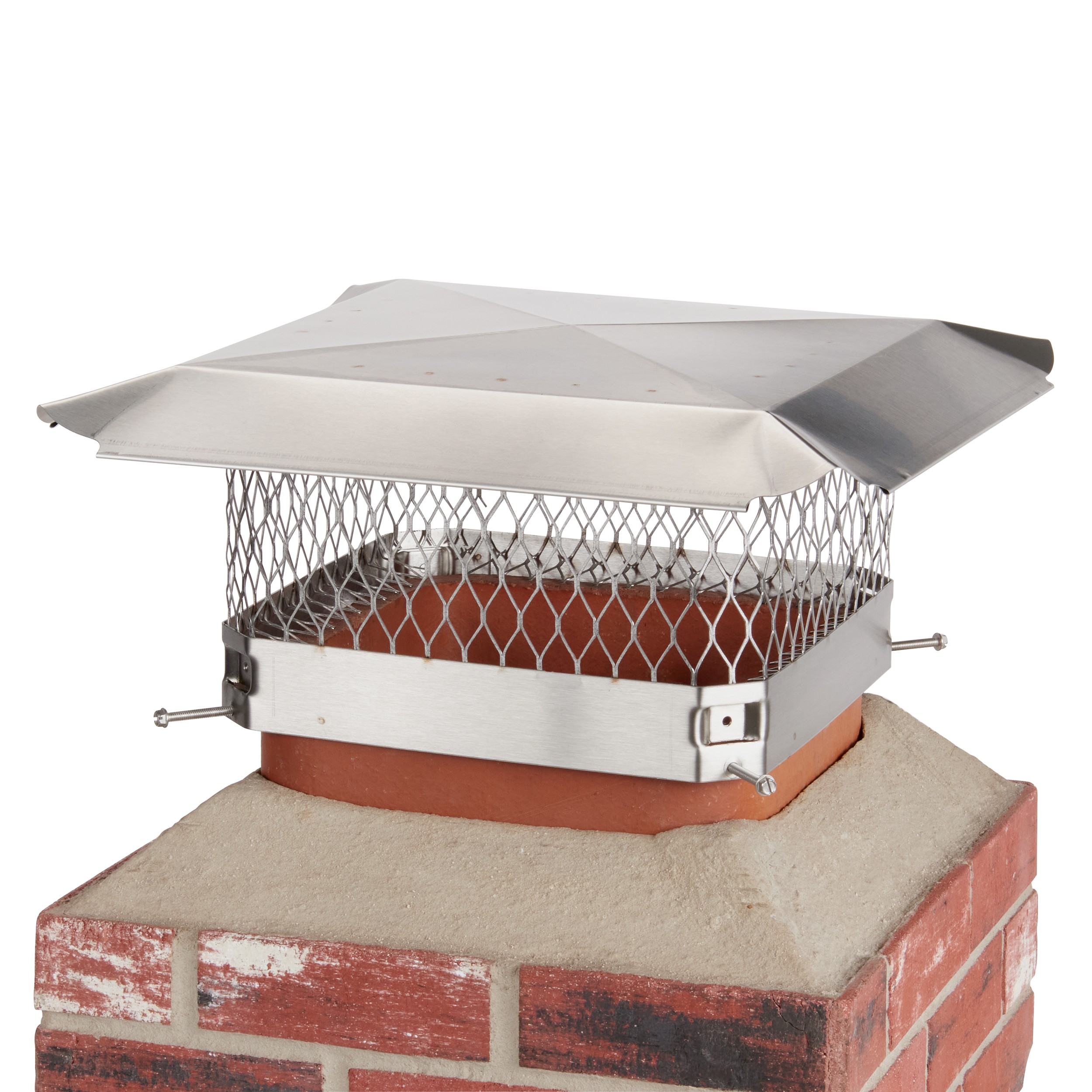 Draft King 13 in. x 13 in. Bolt-On Single Flue Stainless Steel Chimney ...